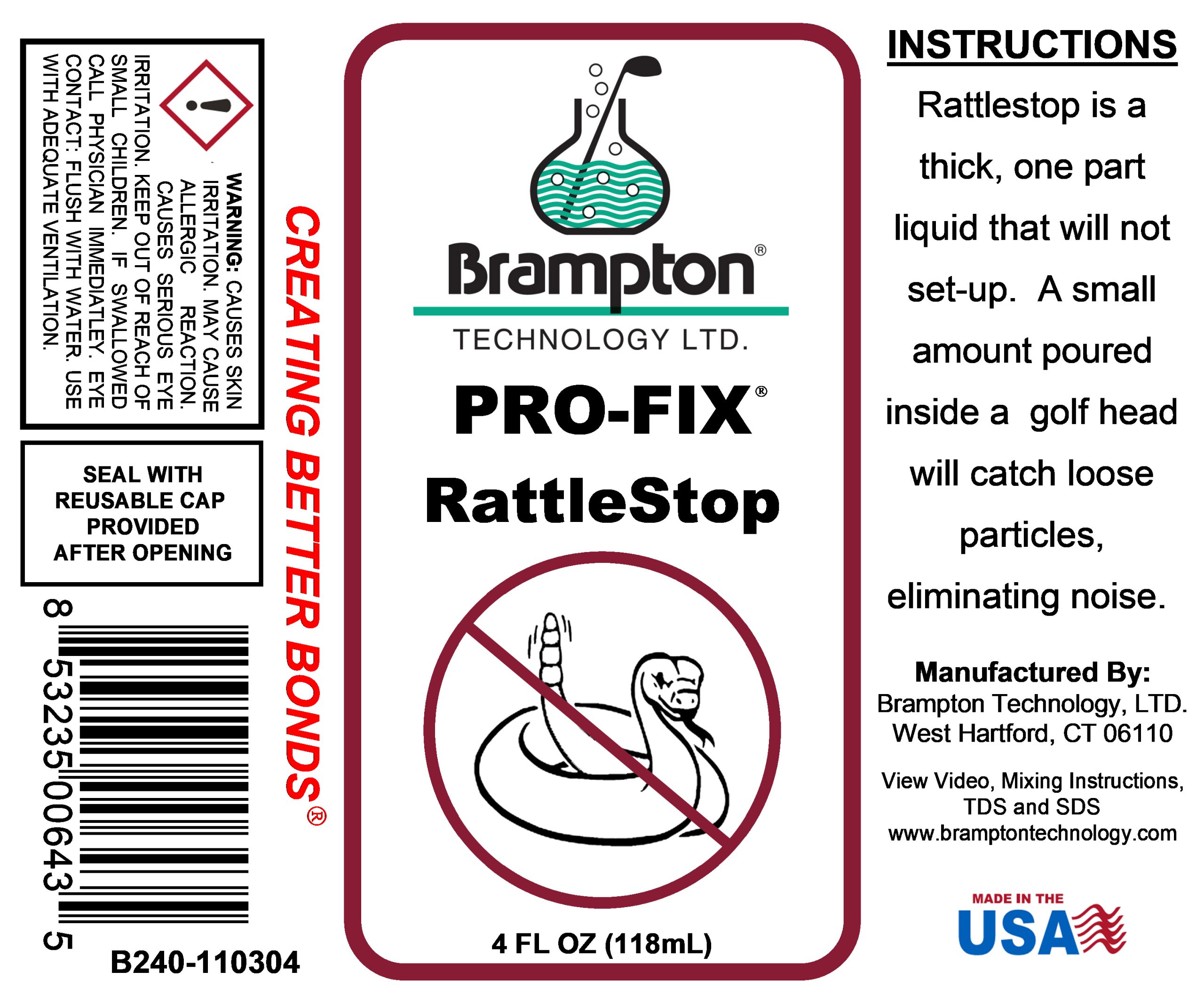PRO-FIX® Rattlestop - Brampton Technology